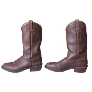 Tony Lama | Shoes | Vintage Usa Tony Lama Style 43 Brown Cognac Roper ...